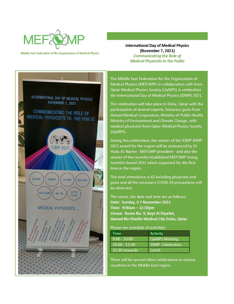 MEFOMP celebration of the IDMP 2021